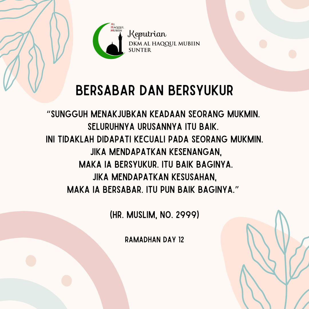 Bersabar dan Bersyulur