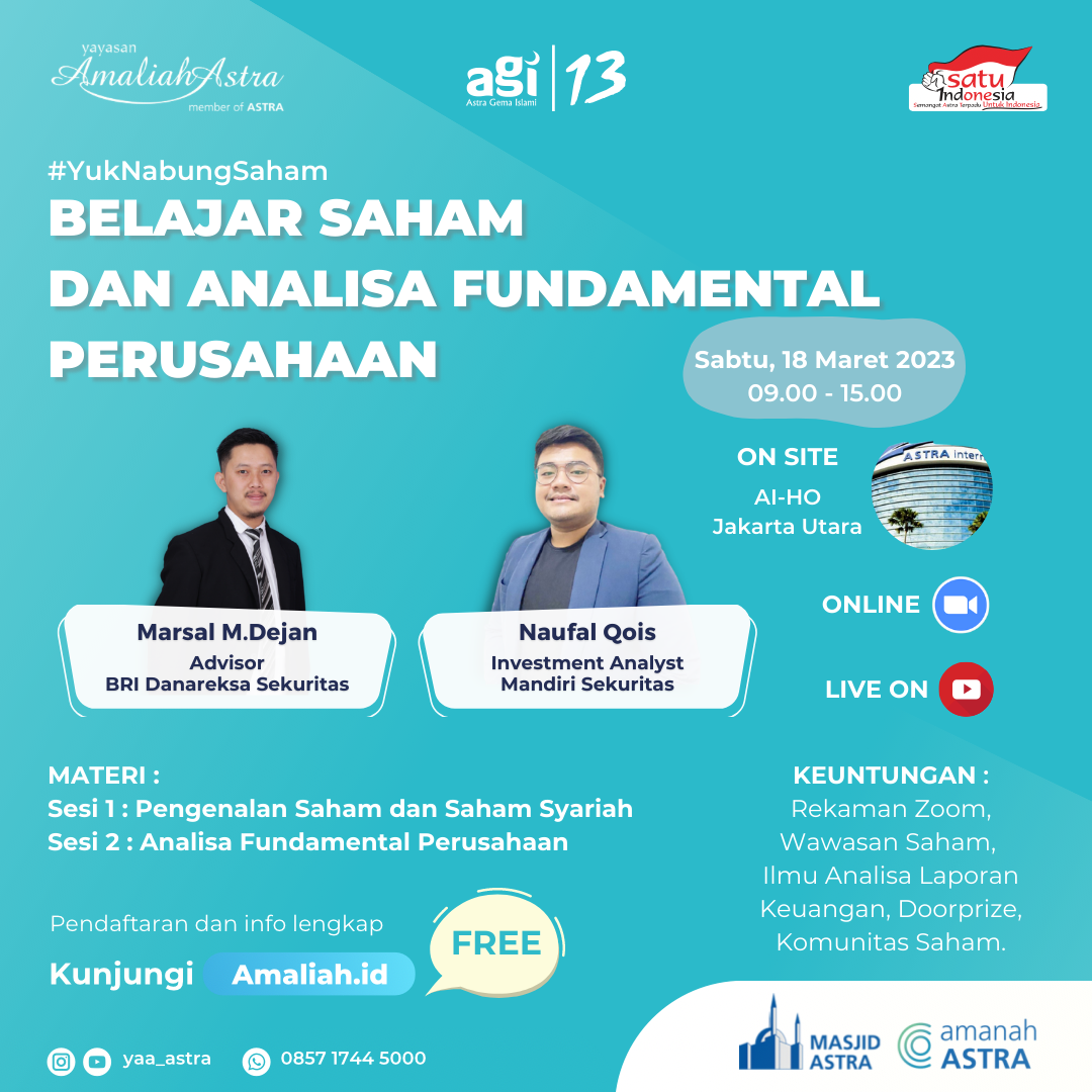 Workshop Belajar Saham dan Analisa Fundamental Perusahaan