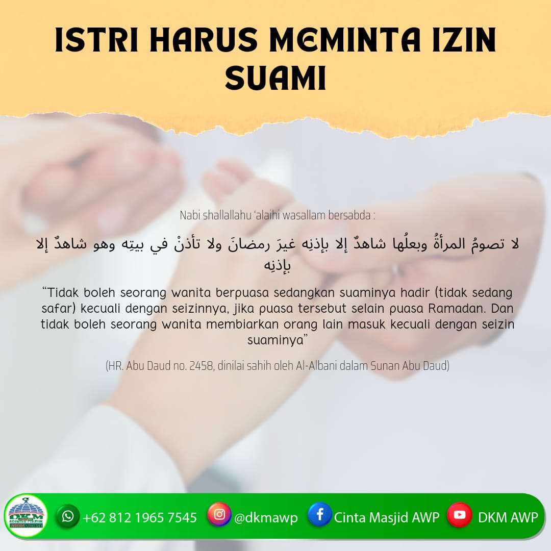 Istri Harus Meminta Izin Suami